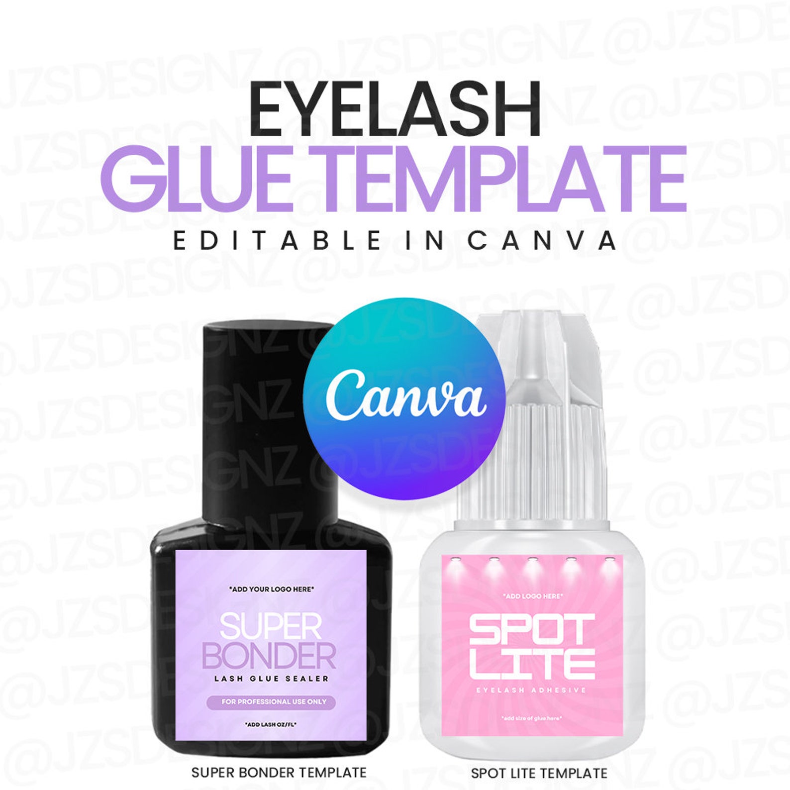 Eyelash Glue Label, Template , Lash Extensions , Lash Glue ,eyelash ...