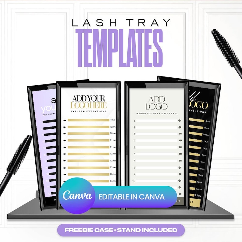 DIY Eyelash Tray Template (digital Download) - Etsy