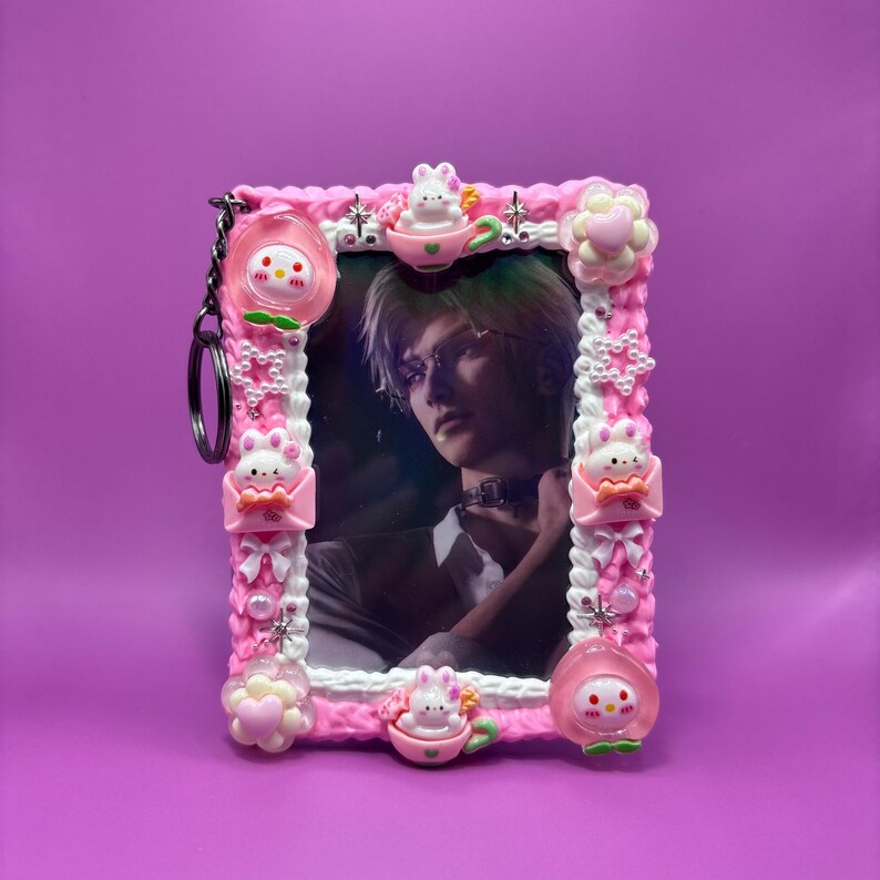 Handmade Decoden Photocard Keychain - Etsy