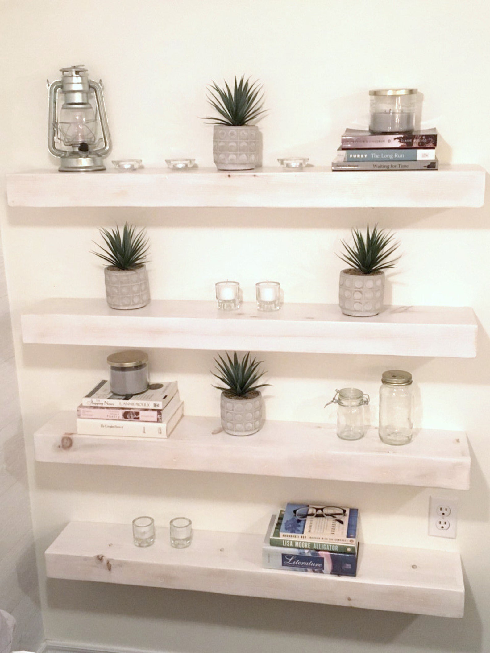 Floating Shelves FREE SHIPPING Handcrafted 24 Colours. - Etsy