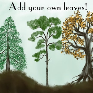25 Procreate Tree Stamps - Procreate Brush Set - Plants for Procreate ...