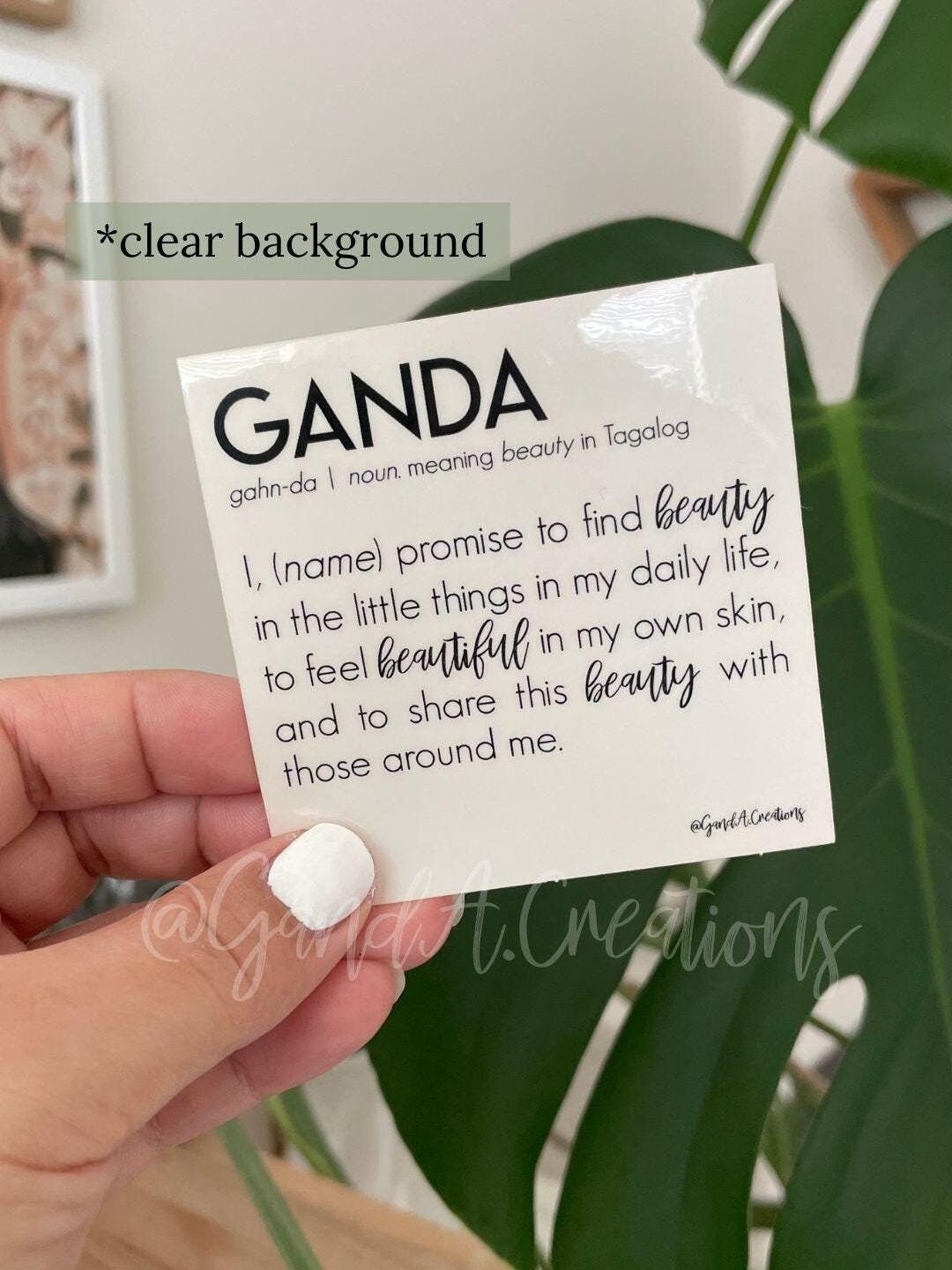 Ganda Pledge Sticker - Etsy