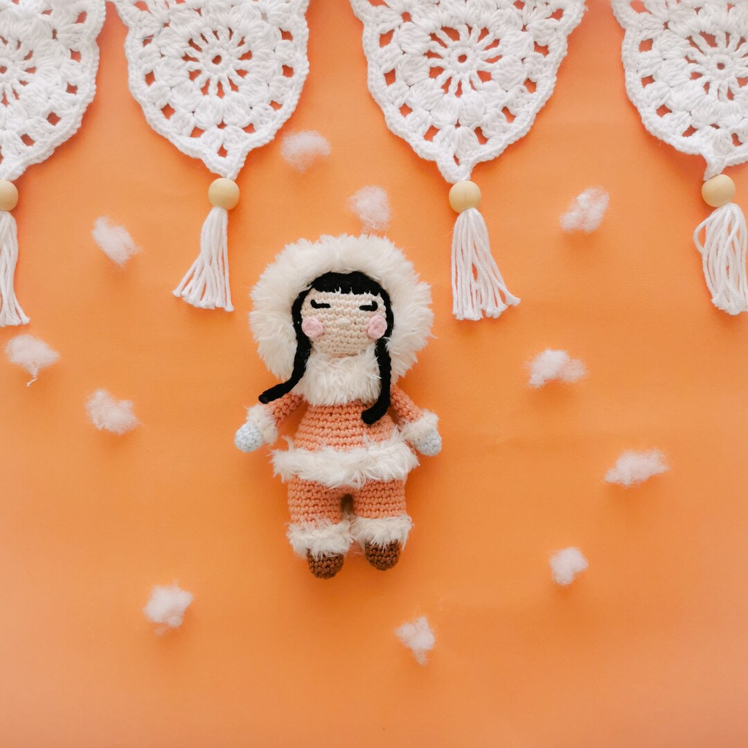 Pattern Tutorial in French Amigurumi Inuit Eskimo Doll Crochet in ...