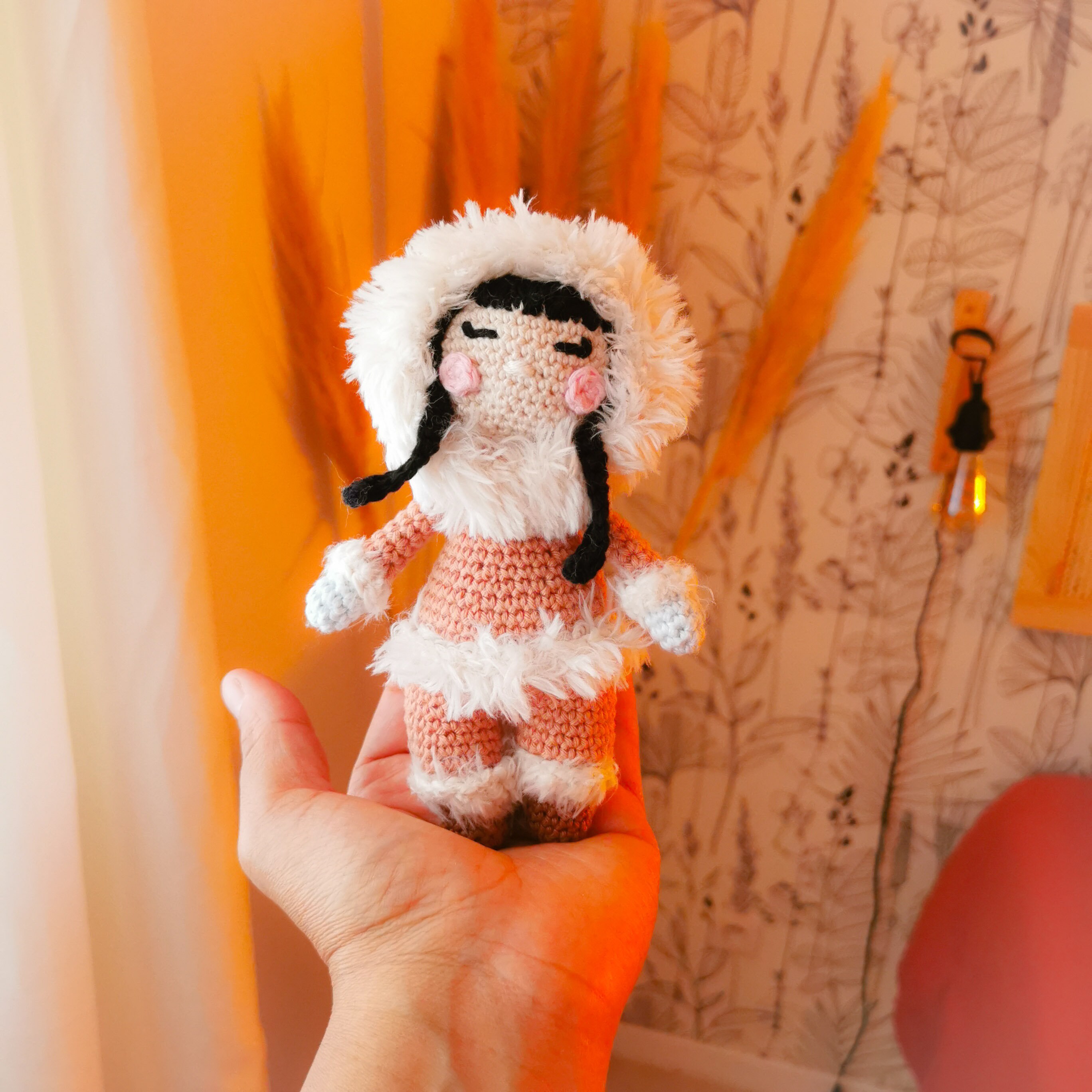 Pattern Tutorial in French Amigurumi Inuit Eskimo Doll Crochet in ...