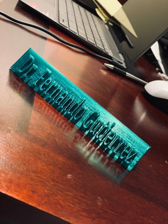 Custom 3D Nameplate - Etsy