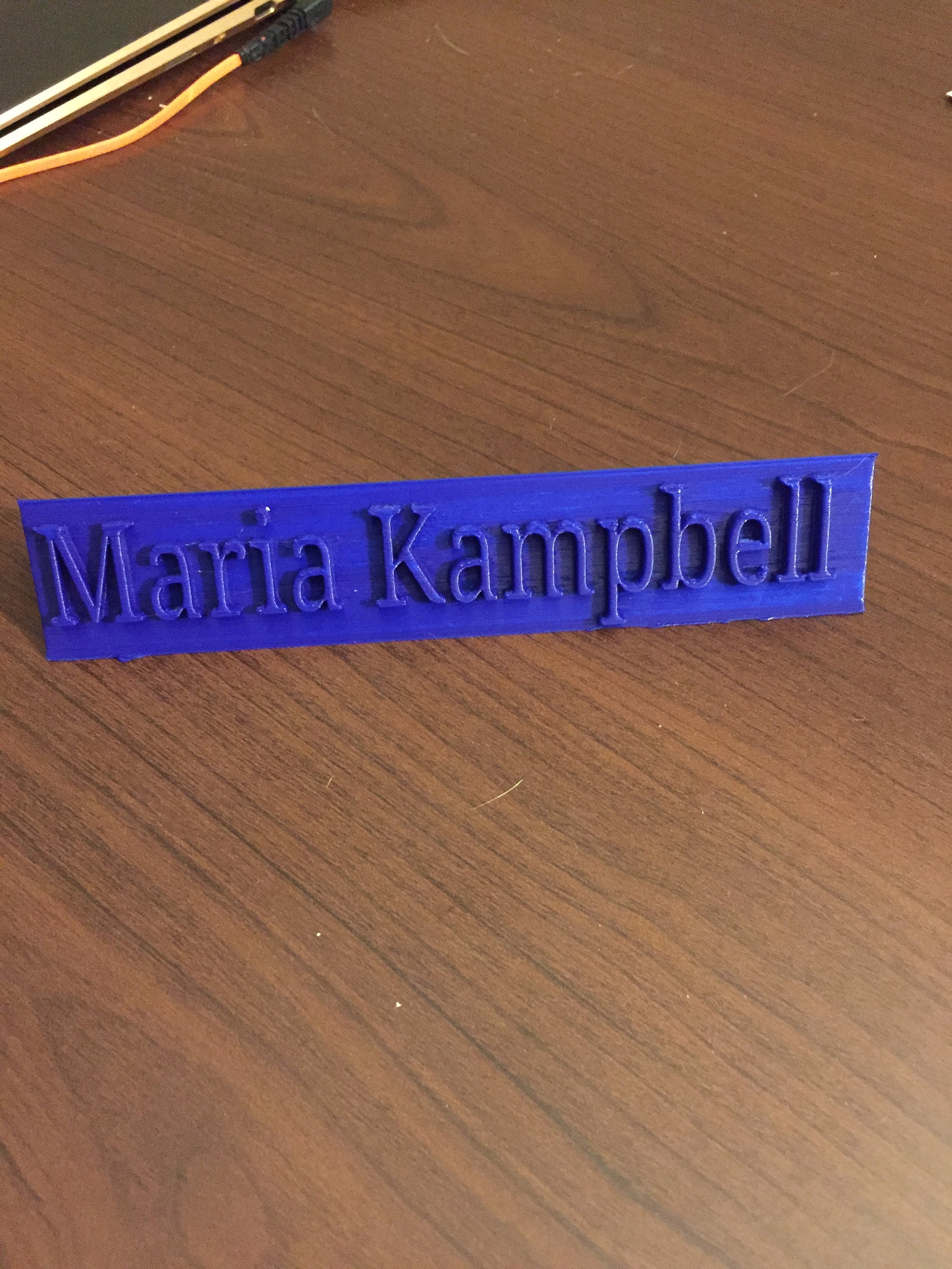 Custom 3D Nameplate - Etsy