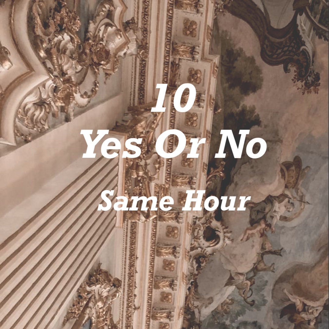 10 Yes or No Same Hour Questions Tarot Reading 10 Am - 10 Pm Cst - Etsy