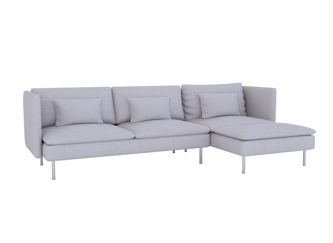Soderhamn Sofa With Chaise Cover, Custom Made Cover Fits IKEA Soderhamn ...