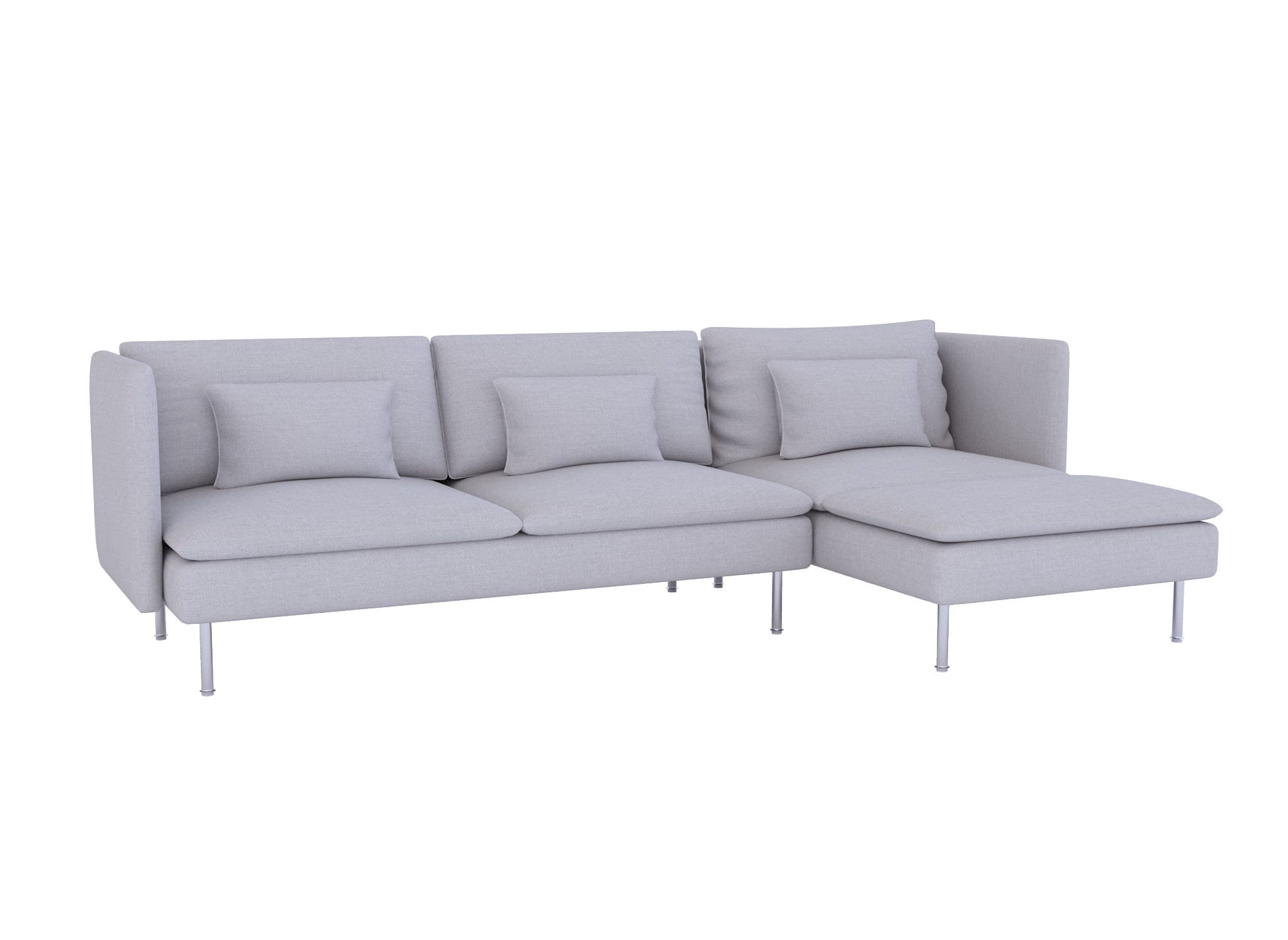 Soderhamn Sofa With Chaise Cover, Custom Made Cover Fits IKEA Soderhamn ...