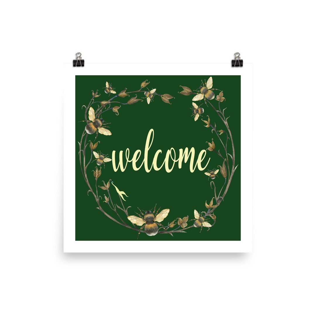 Entrance Sign, "welcome" Poster. Artistic, Modern and the Highest ...