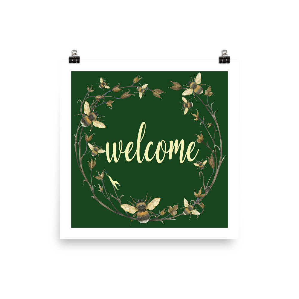 Entrance Sign, "welcome" Poster. Artistic, Modern and the Highest ...