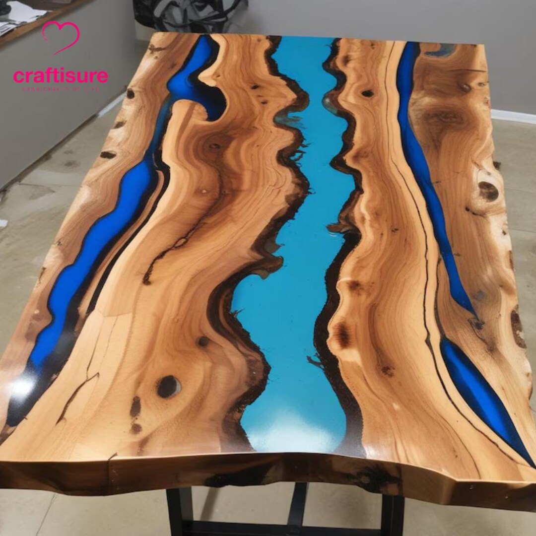 Epoxy Dining Table Top, Custom Epoxy Resin Coffee Table, Live Edge ...