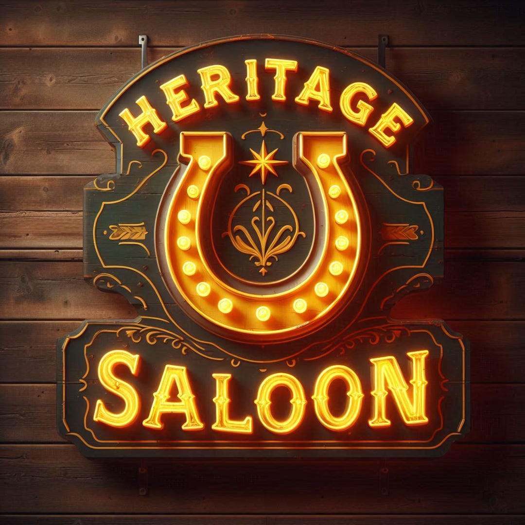 Saloon Sign Saloon Decor Old Saloon Sign Western Saloon Sign Old West ...