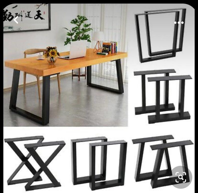 Table Metal Dining & Coffeetable Legs. Heavy Duty Steel Table Legs (set ...