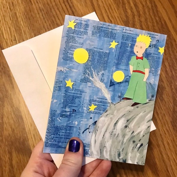 Little Prince Blank Card - Etsy