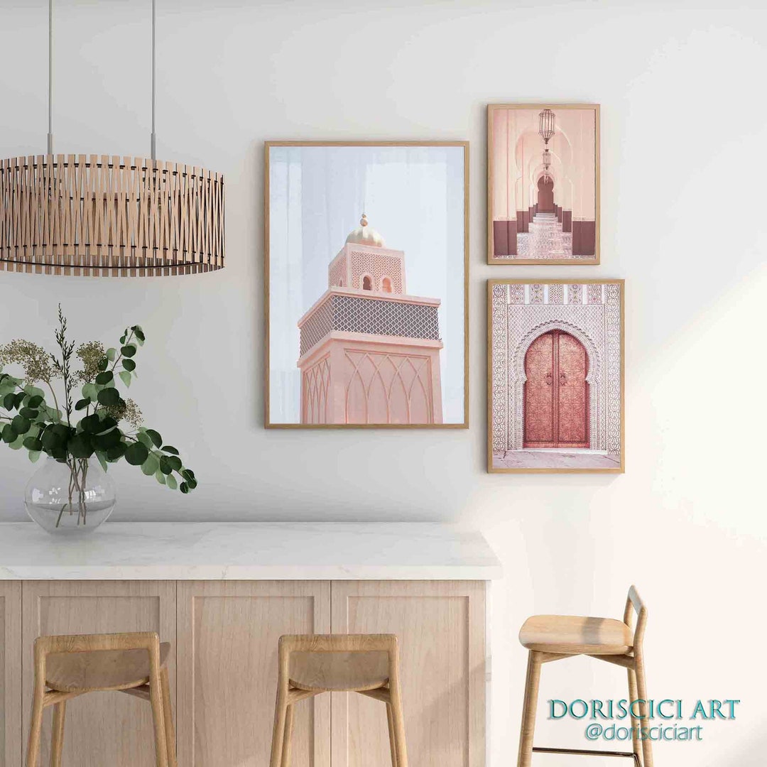 Morocco Wall Art,islamic Architecture Print,moroccan Door Print,set of ...