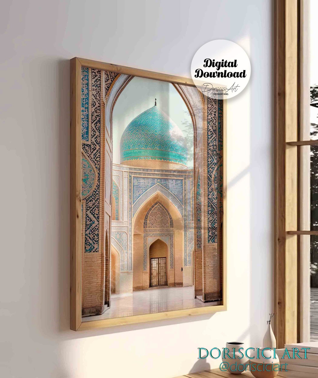 Printable Morocco Wall Art,indigo Moroccan Door Art Print,arabic Decor ...
