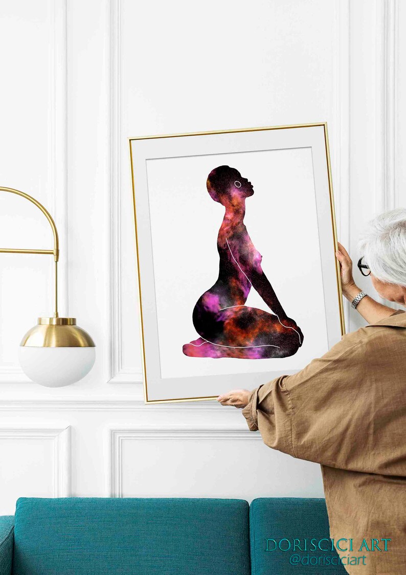 Abstract Woman Portrait Printscandinavian Artprintable Wall - Etsy