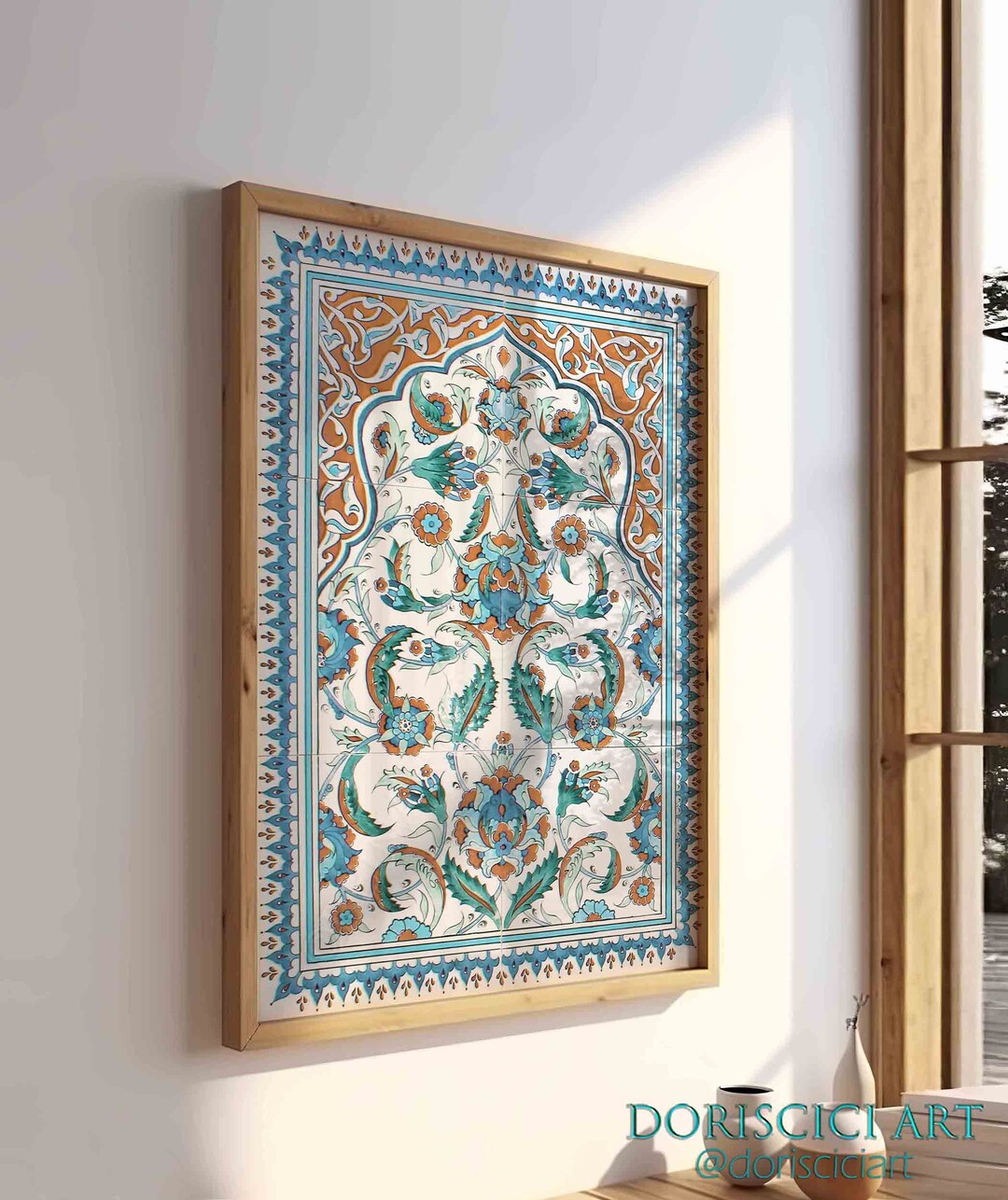 Islamic Tile Pattern Printable Wall Art,ethnic Arabic Ornament Print ...