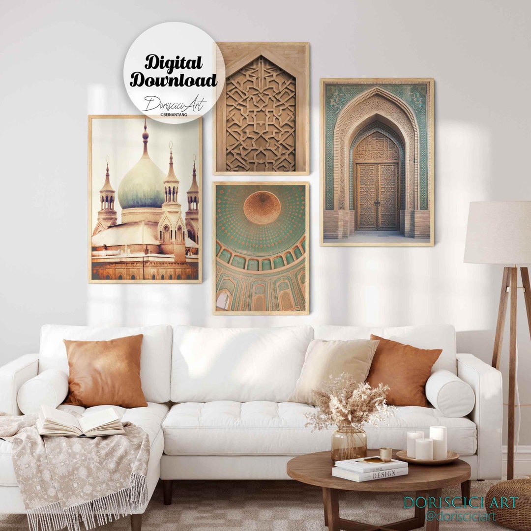 Moroccan Wall Art Set of 4 Home Decor,printable Morocco Gallery Set ...
