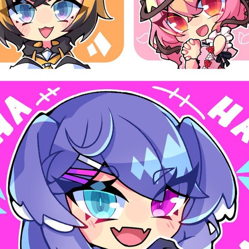 Nijisanji EN Lazulight OBSYDIA Vtuber Double Sided | Etsy