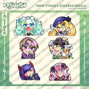 Indie Vtubers Stickers/decals - Etsy