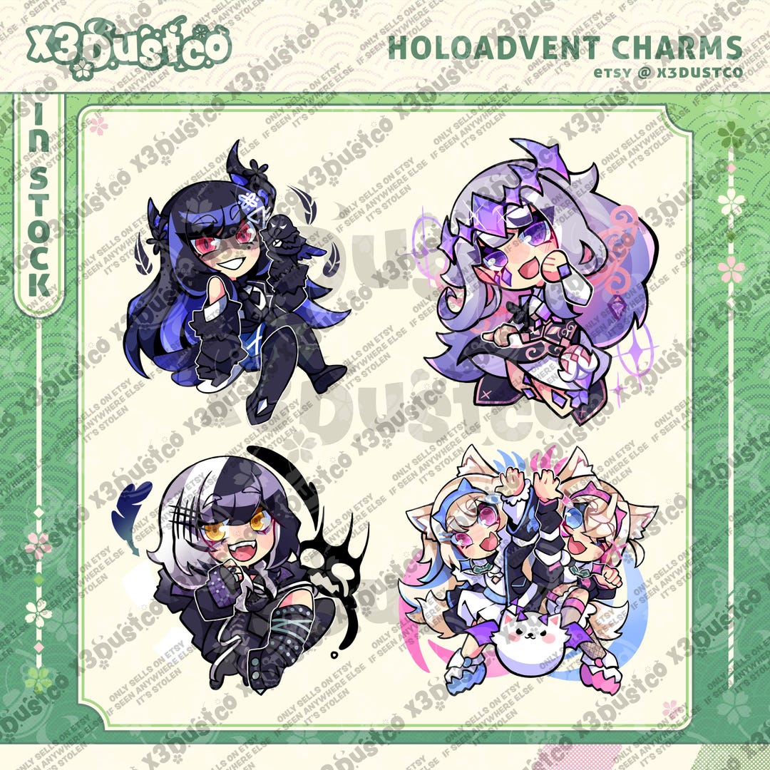 2.5in Holoadvent Keychain Charm - Etsy
