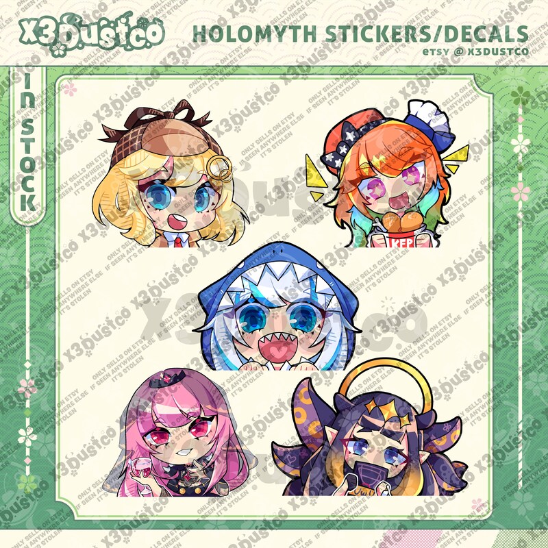 Hololive Stickers Gura - Etsy