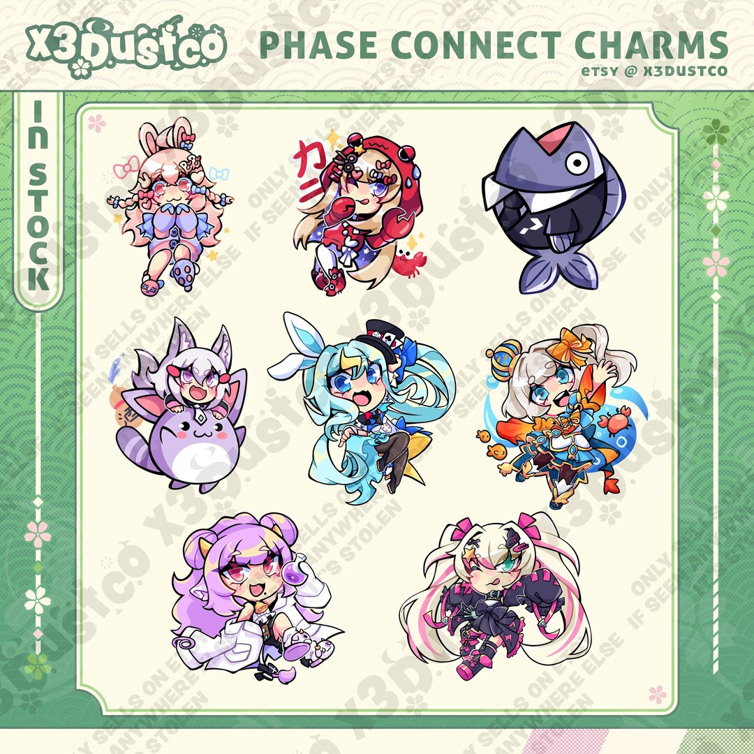 2.5in Phase Connect Talents Keychain Charms - Etsy