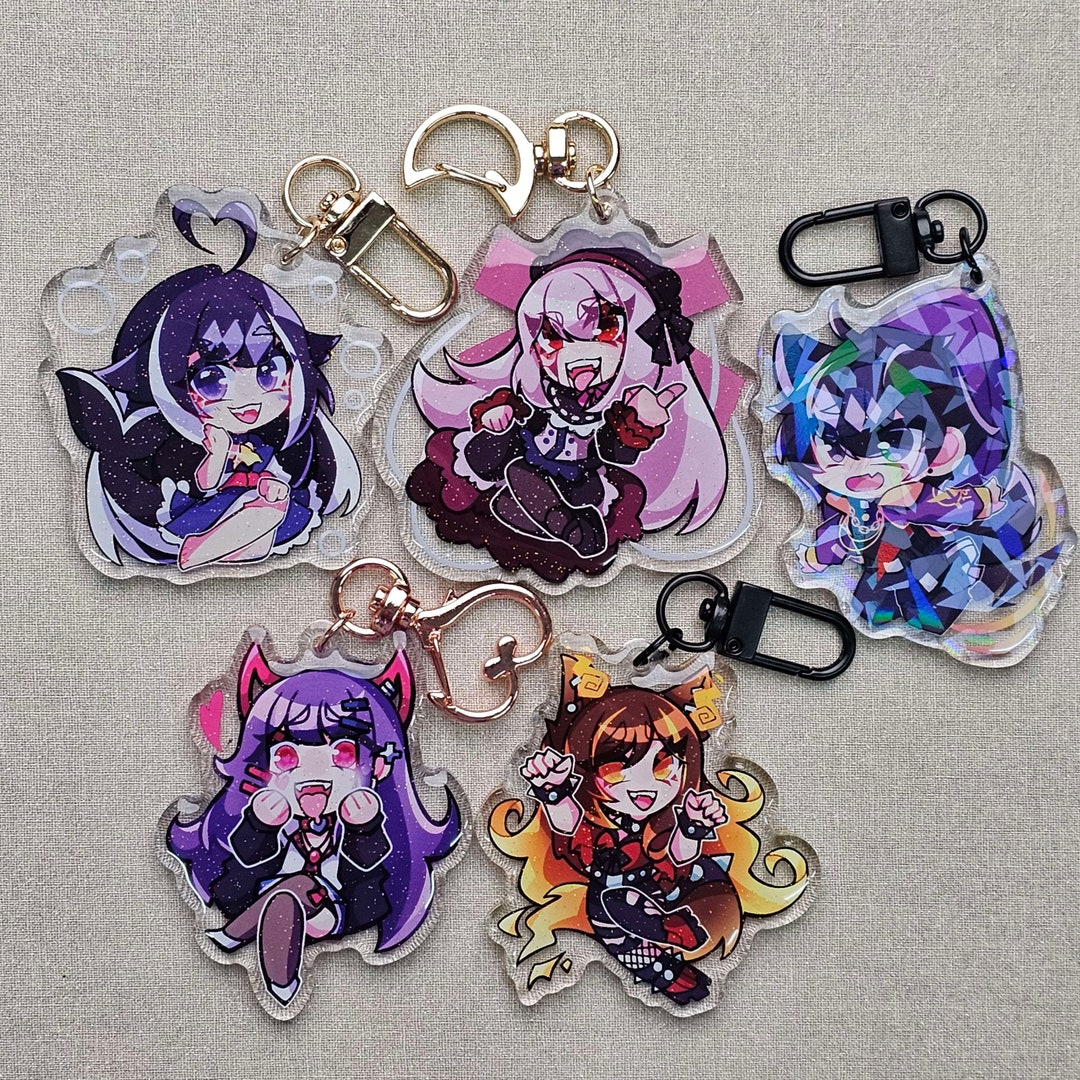 2.5in Indie Vtuber Keychain Charm - Etsy