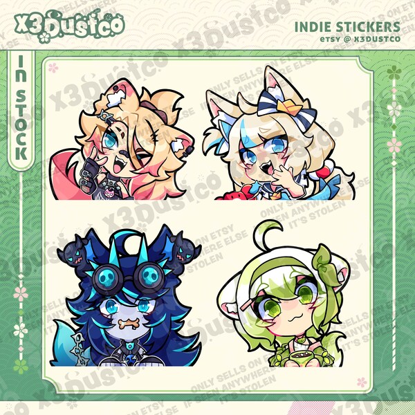 Indie Stickers - Etsy