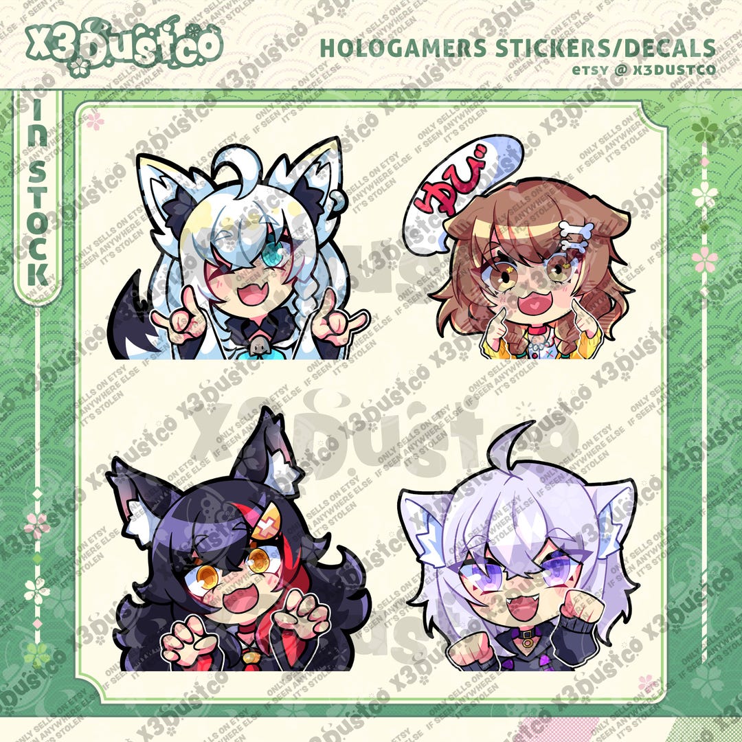 LAST RUN Hololive Gamers Stickers/decals - Etsy