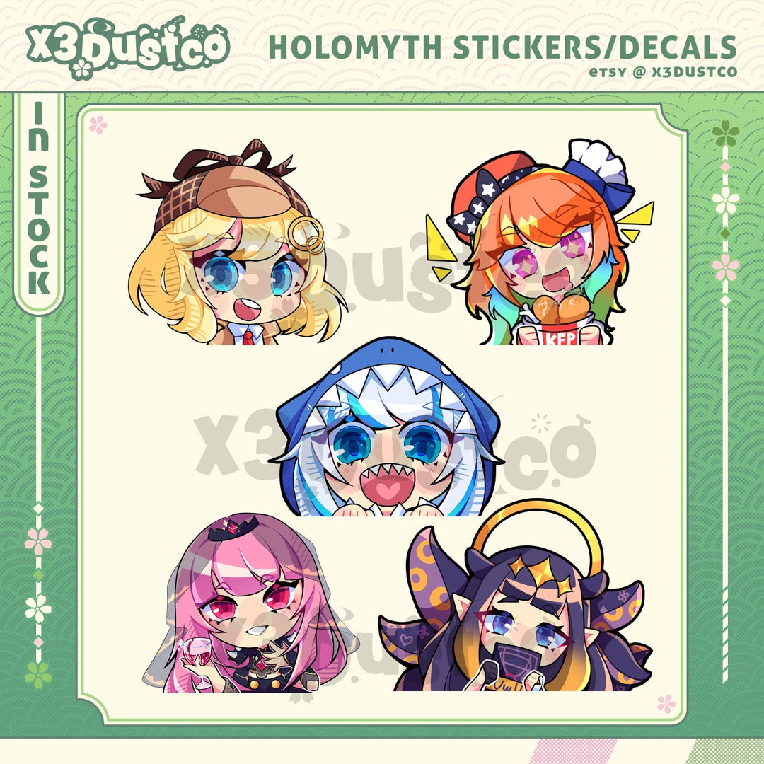 Hololive EN Holomyth Stickers/decals - Etsy