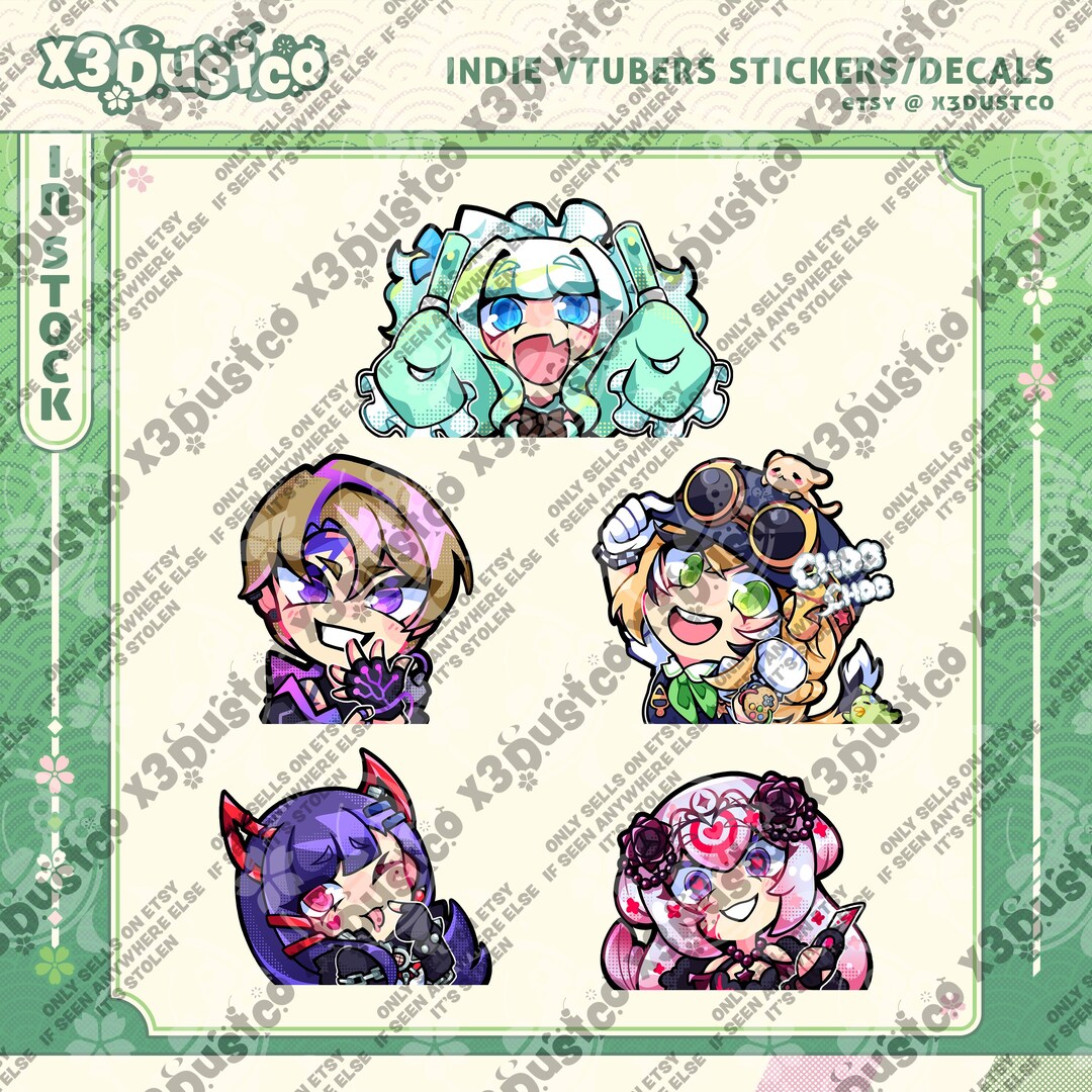 Indie Vtubers Stickers/decals - Etsy