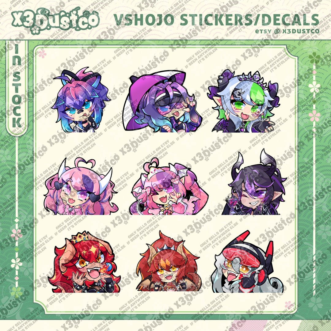 Vtuber Stickers/decals - Etsy