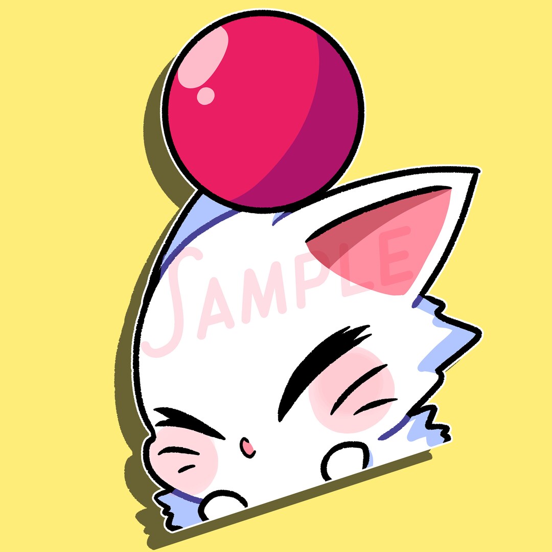 Moogle Peek-a-boo Die-cut Decal - Etsy