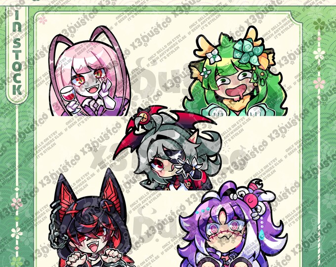 Luxiem 2.5 Matte Stickers - Etsy