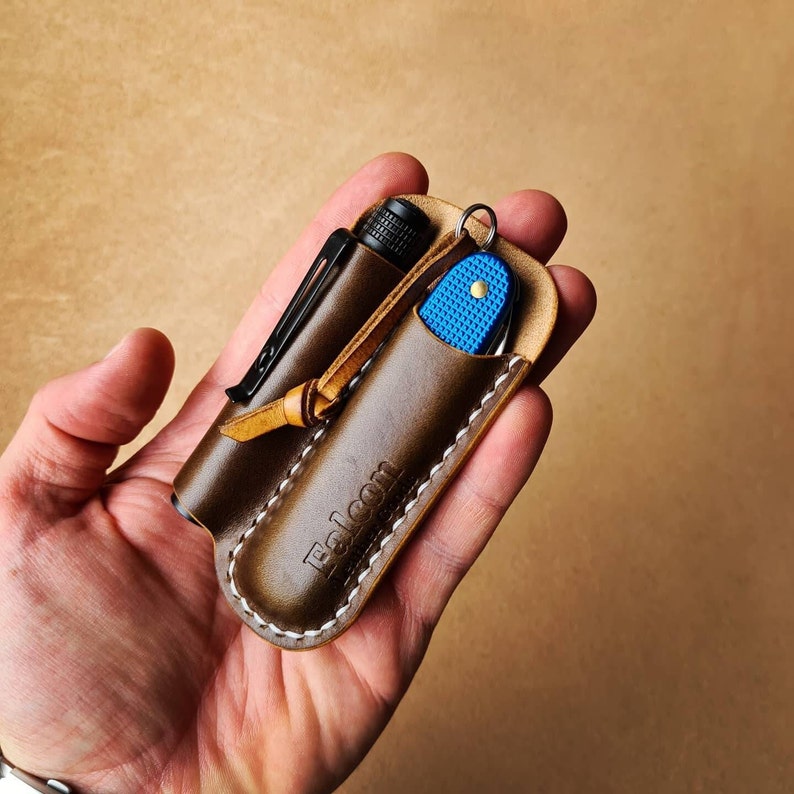 Flashlight & Knife Sheath PDF Pattern: Leather Organizer Template ...