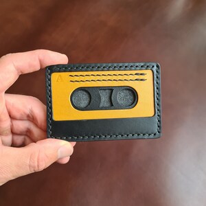 Cassette Tape Slim Wallet PDF Pattern: Leather Card Holder (digital ...