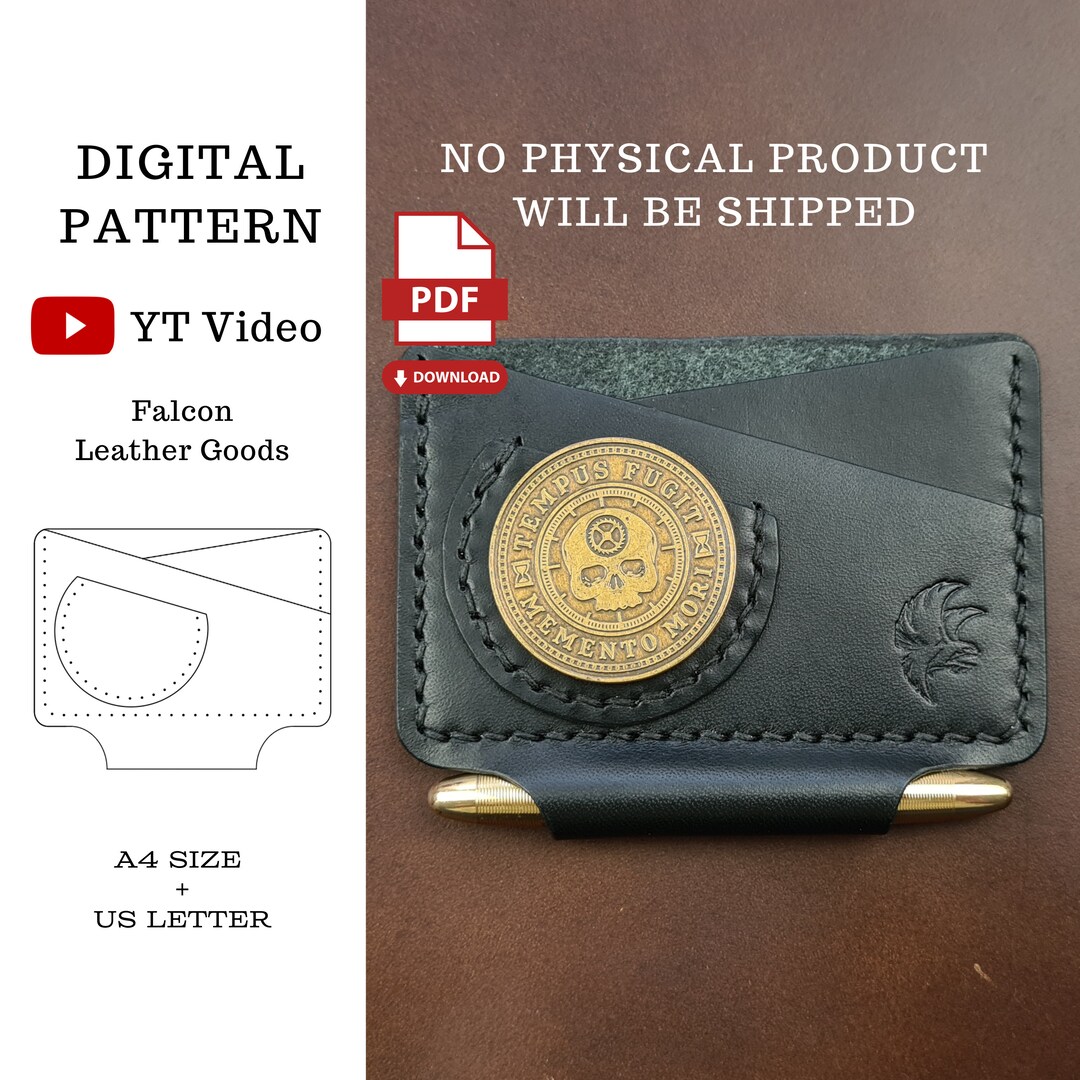 EDC Pen Wallet PDF Pattern,challenge Coin Wallet PDF Template,wallet ...