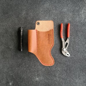 Leather Sheath PDF Pattern for a Flashlight & Knipex Cobra 125,template ...
