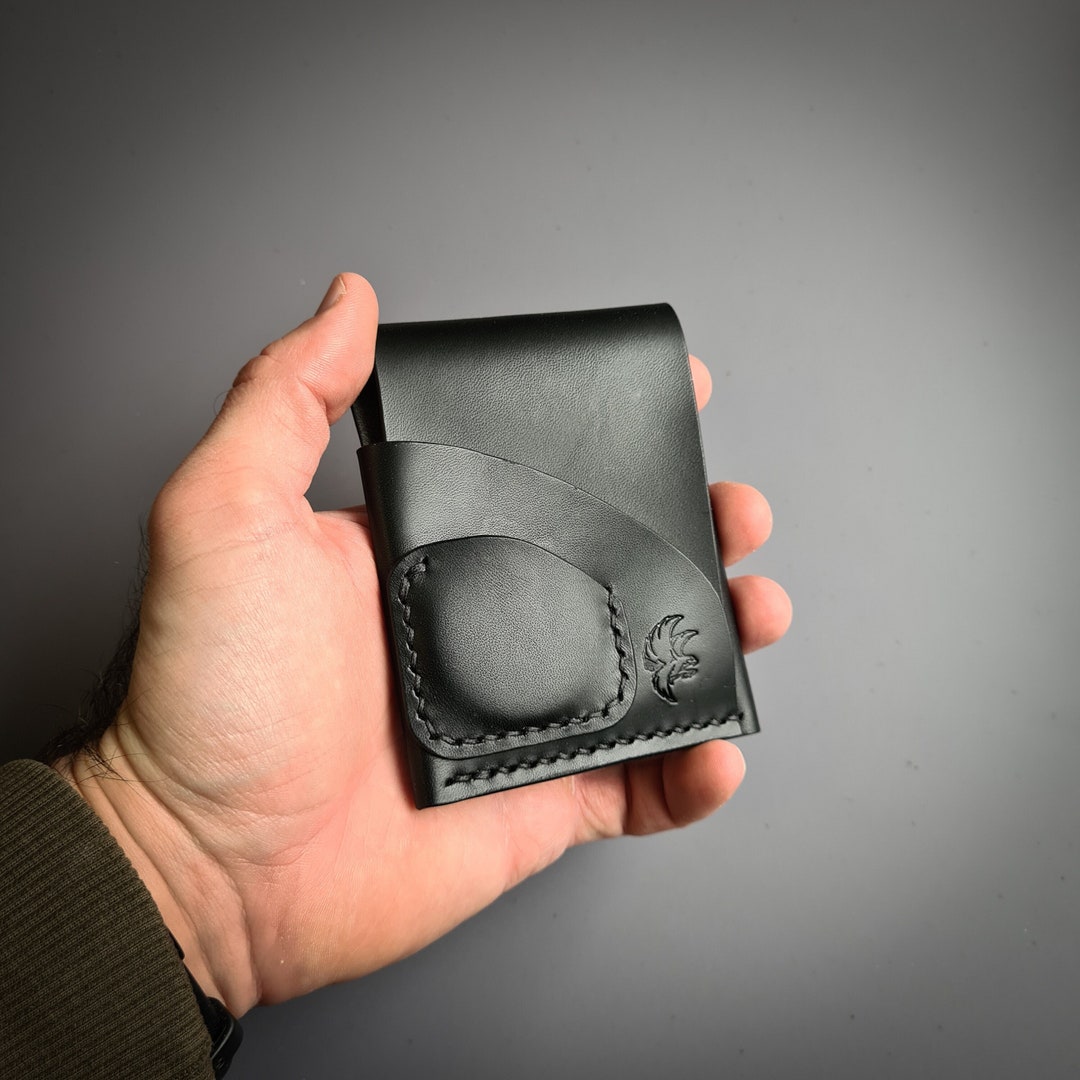 Edc Leather Wallet With Coin Pocket,edc Coin Wallet,challenge Coin ...