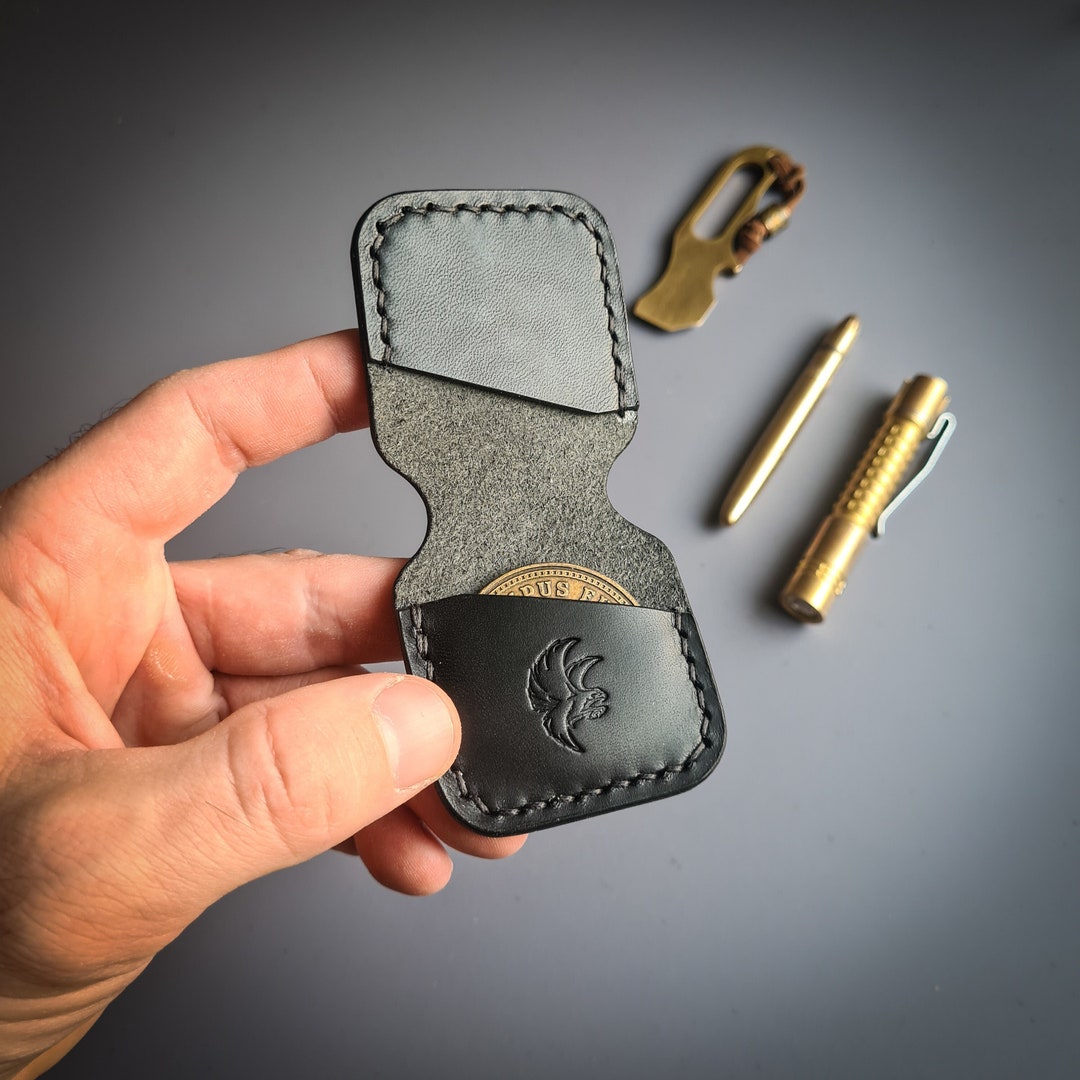 Handcrafted Leather Coin Pouch for EDC, Challenge Coins - Etsy