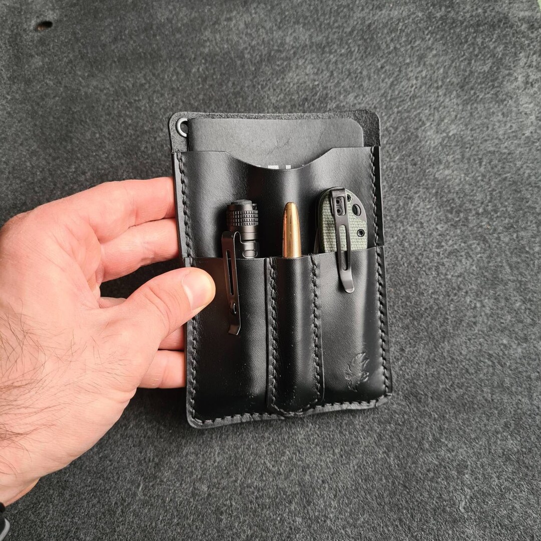 Field Notes Edc Caddy,leather Edc Caddy,field Notes Sleeve,edc Gear ...