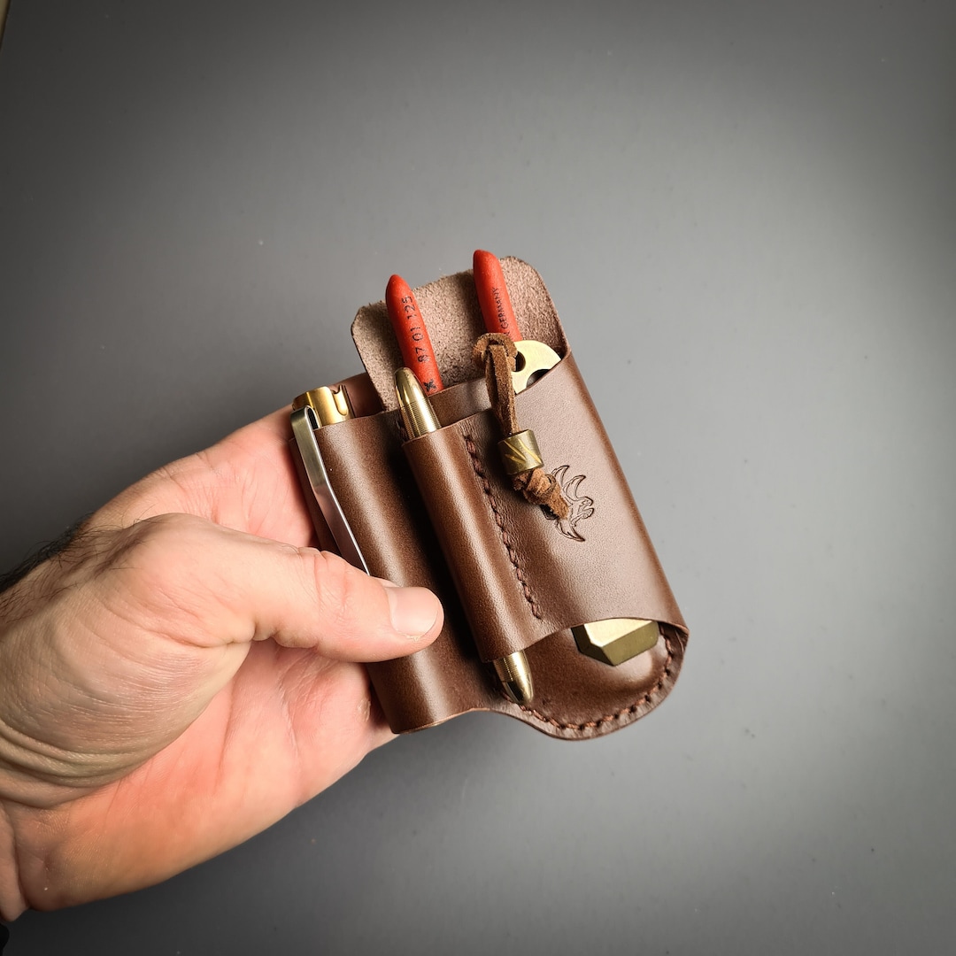 Leather EDC Organizer With Belt Loop,knipex Pliers Sheath for Belt ...