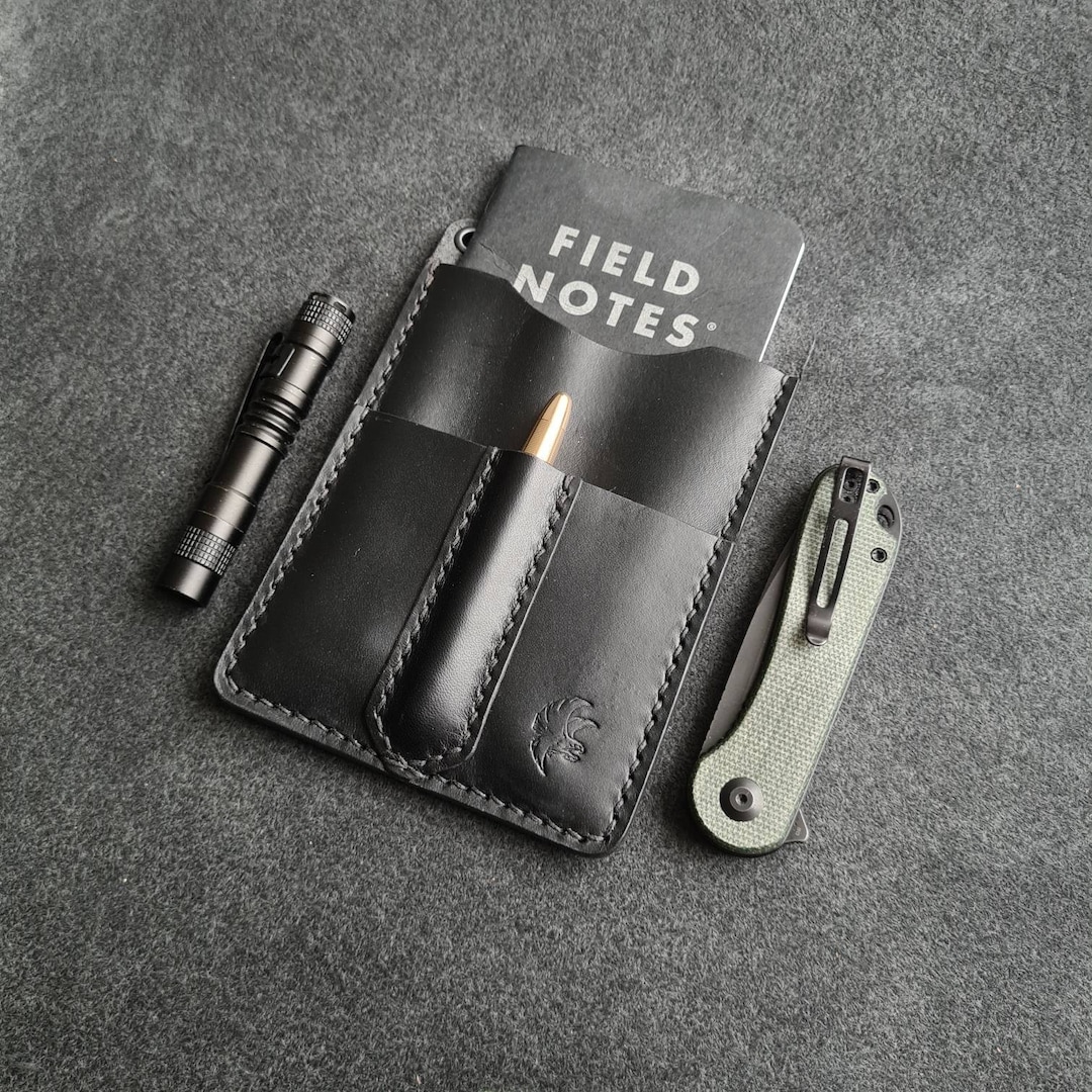 Field Notes Edc Caddyleather Edc Caddyfield Notes Sleeveedc - Etsy