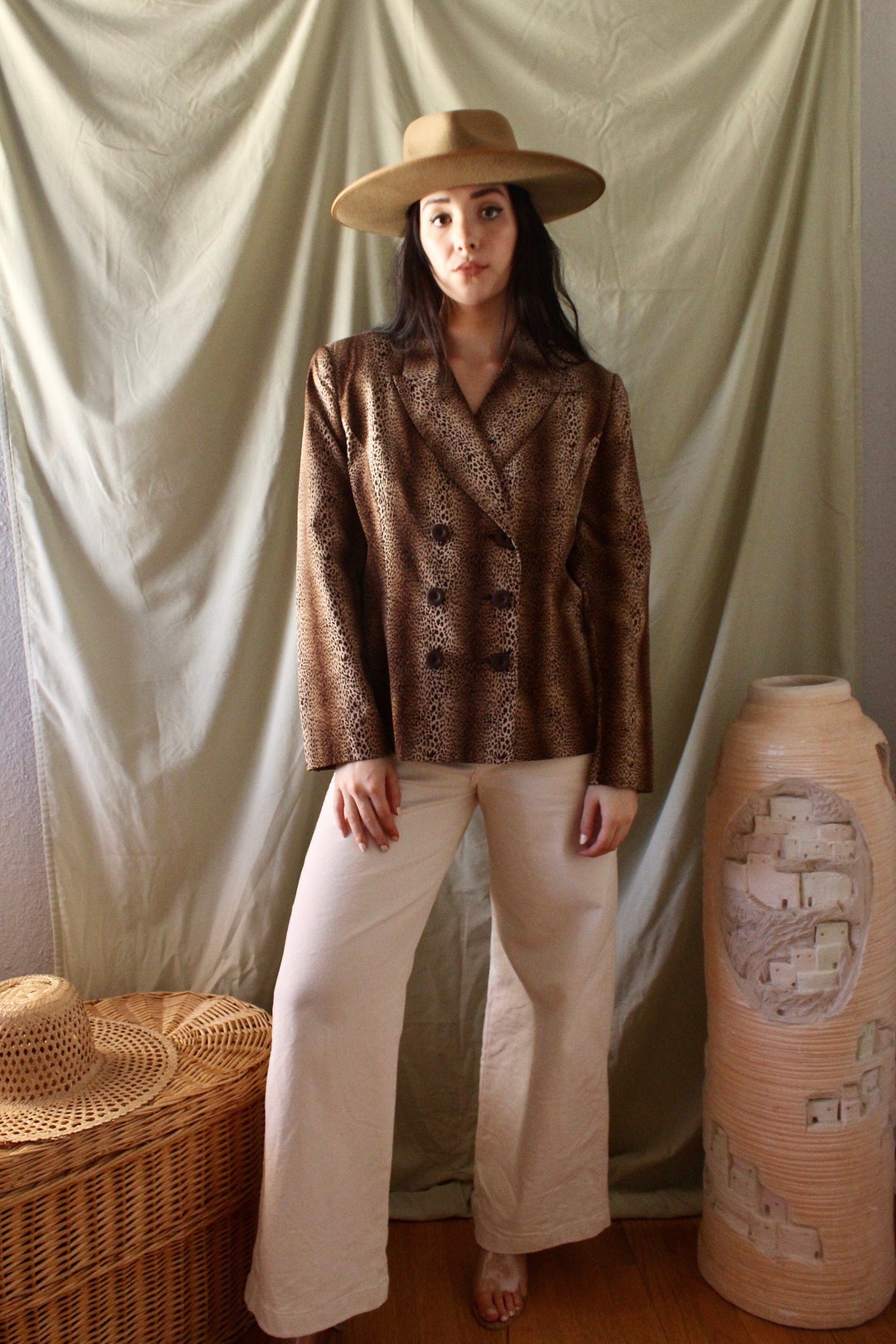 Vintage Cheetah Blazer - Etsy