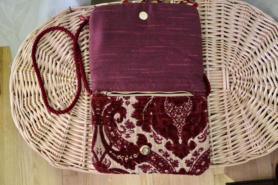 Red Velvet Evening Bag - Etsy