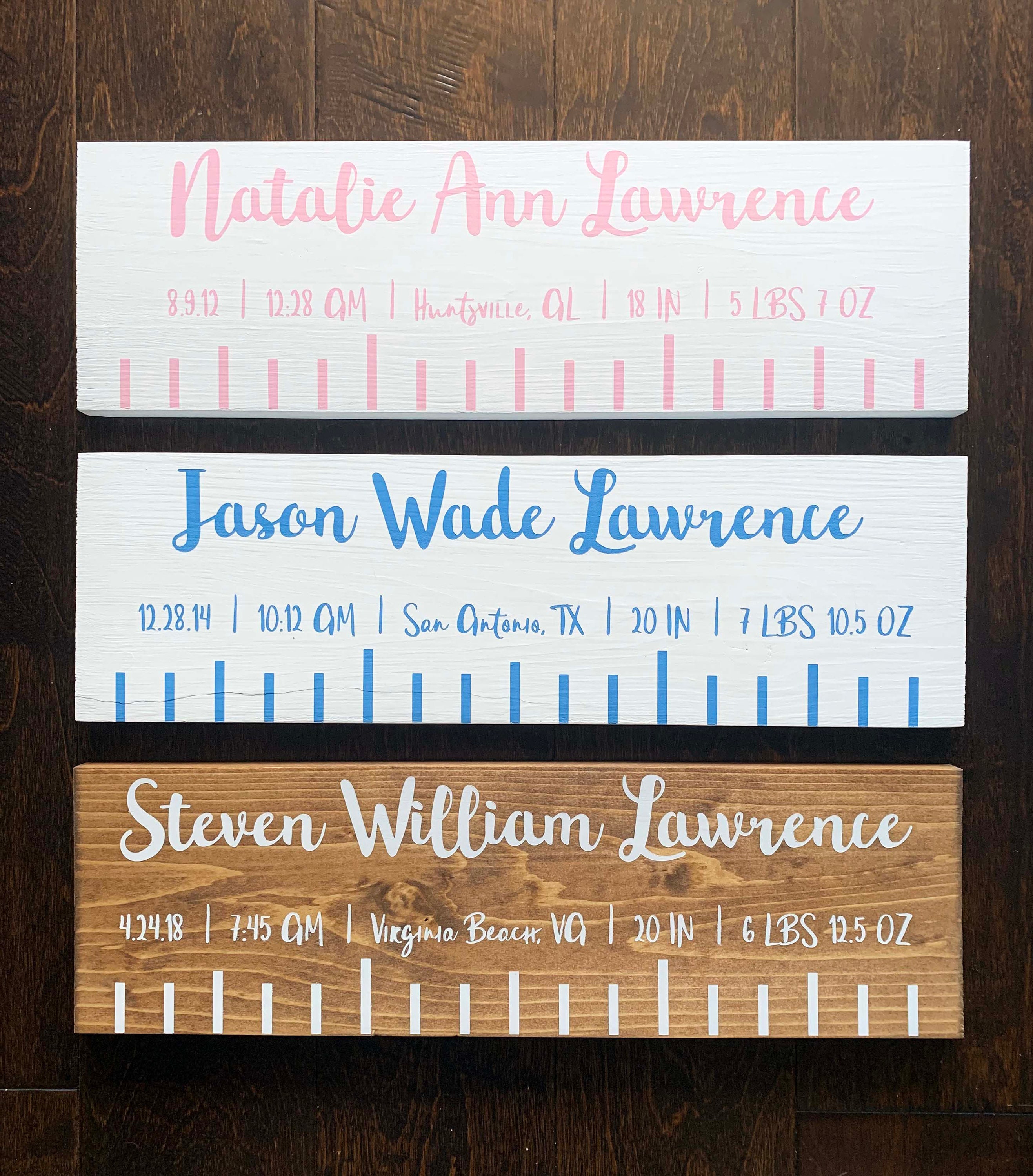 Birth Ruler Baby Measurements Customized Baby Gift Birth - Etsy