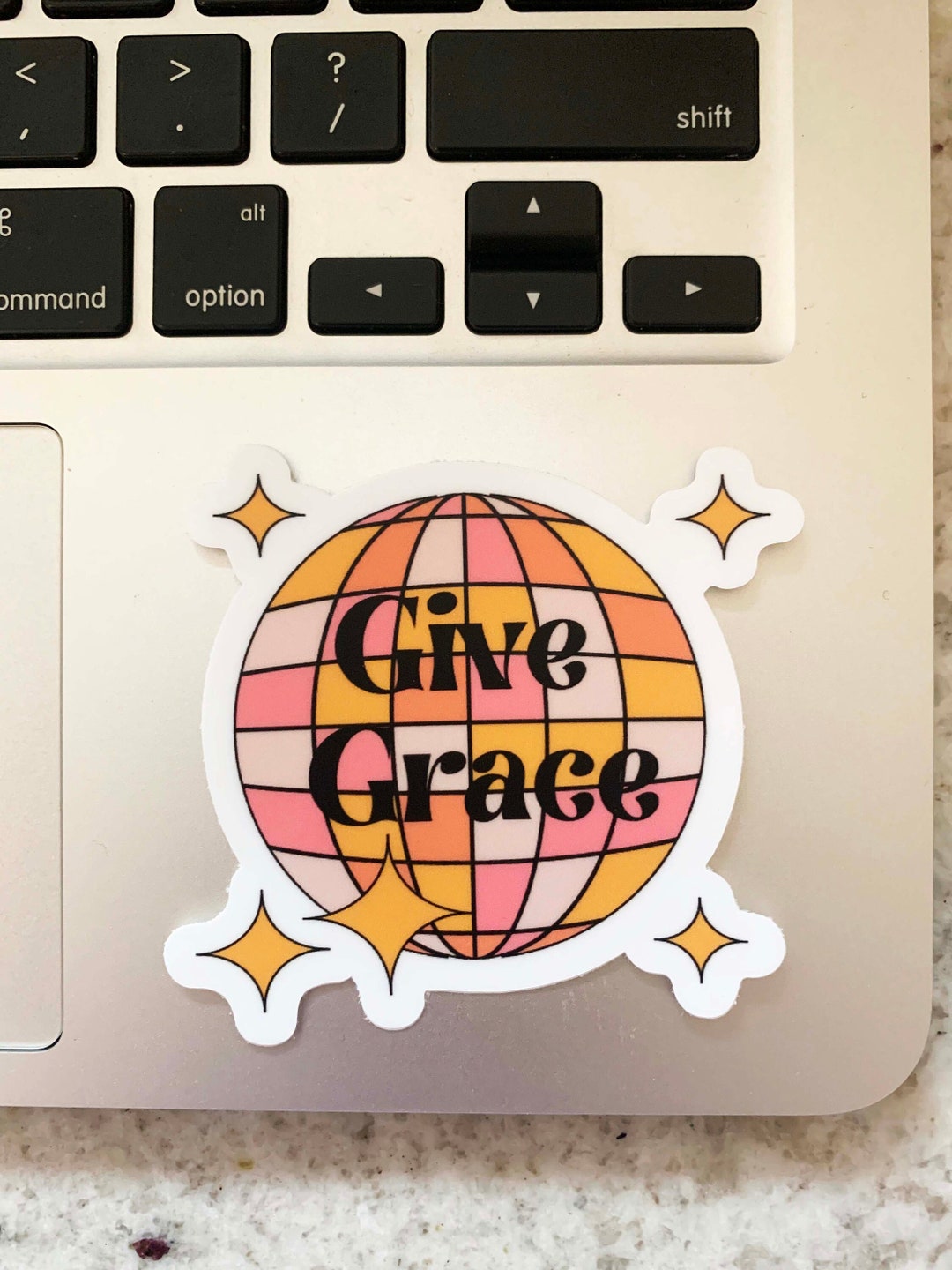 Stickers, Give Grace Sticker, Water Bottle Sticker, Laptop Sticker ...